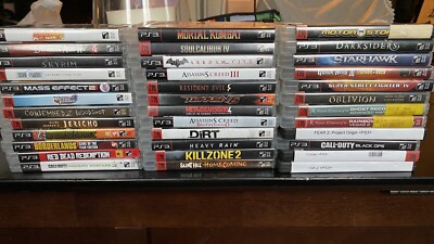PS3 Games Lot Of 36 90% With Og Books And Cases All Genres PlayStation ...