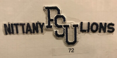 PENN STATE University NITTANY LIONS ~ VINTAGE NEW ~ Sewn Text Patch ...