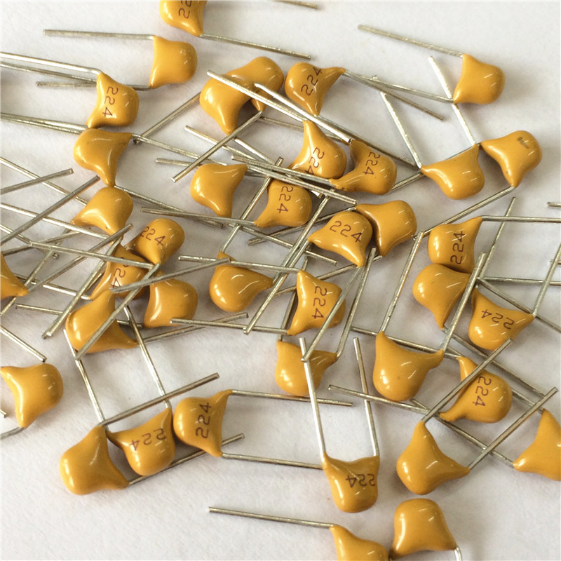100pcs Multlayer Ceramic Capacitor 220000PF 220NF 0.22uF 50V 224 pitch ...