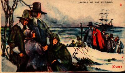 Vintage postcard Landing of the Pilgrims Scene Postcard | eBay