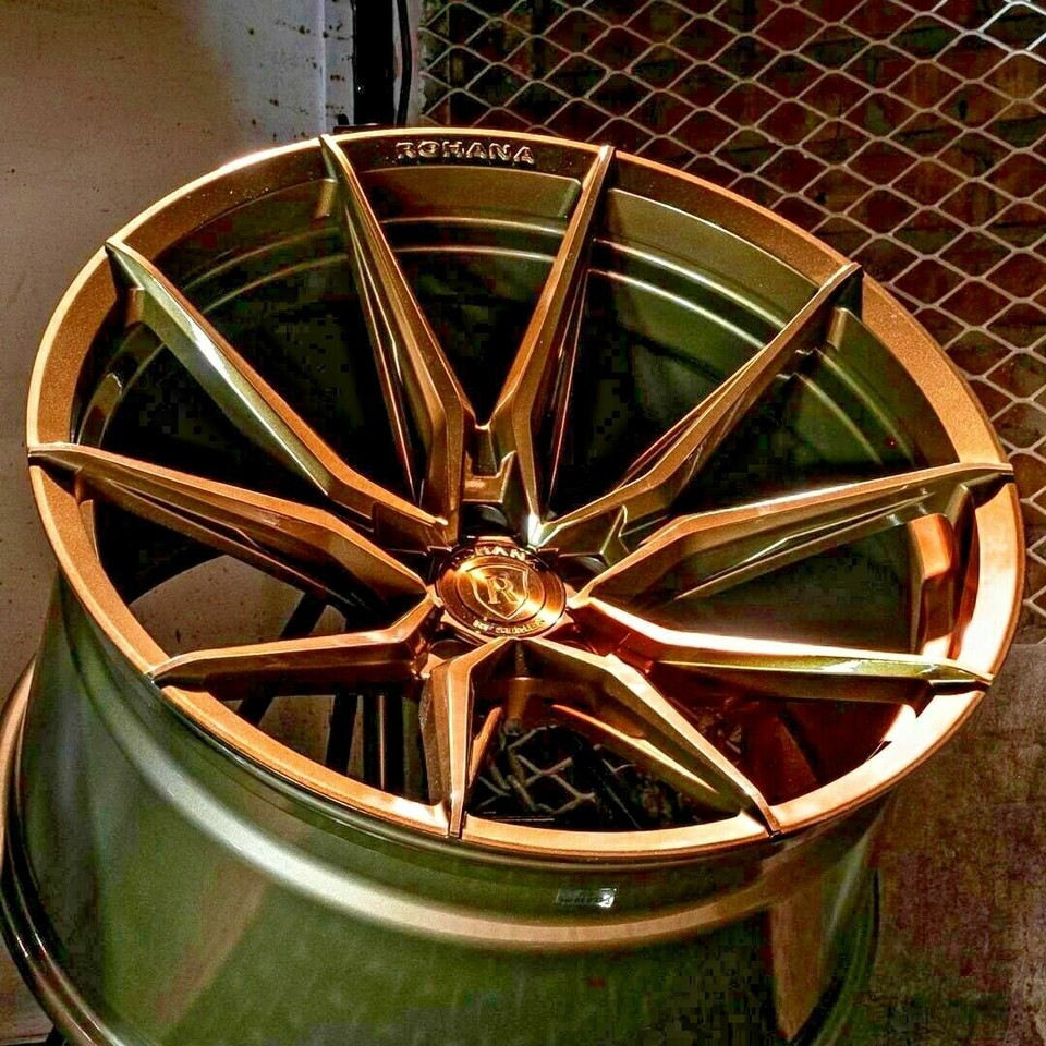 20” ROHANA RFX13 BRUSHED BRONZE CONCAVE WHEELS RIMS FOR AUDI A4 S4 A6 ...