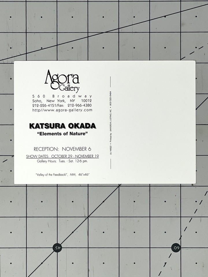 Katsura Okada Art Show Announcement Card - Elements Of Nature - Agora ...