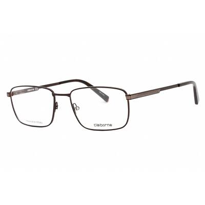 Liz Claiborne Men's Eyeglasses Dark Brown Metal Rectangular Frame CB ...