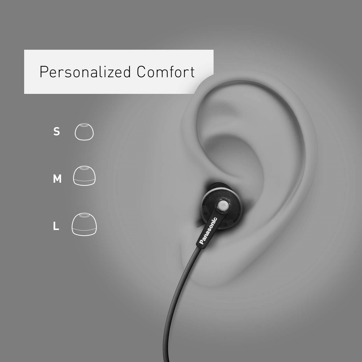 Panasonic RP-HJE120 In-Ear Headphones - Black for sale online | eBay