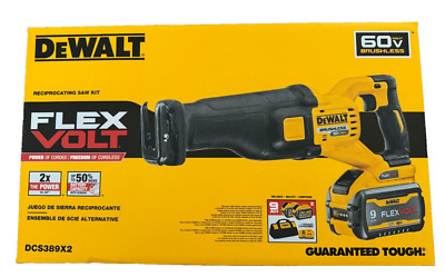 DeWALT DCS389X2 FlexVolt 60V Li-ion Brushless Reciprocating Saw Kit NEW ...