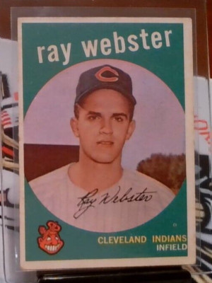 #1870 1959 TOPPS HIGH NUMBER RAY WEBSTER #531 | eBay