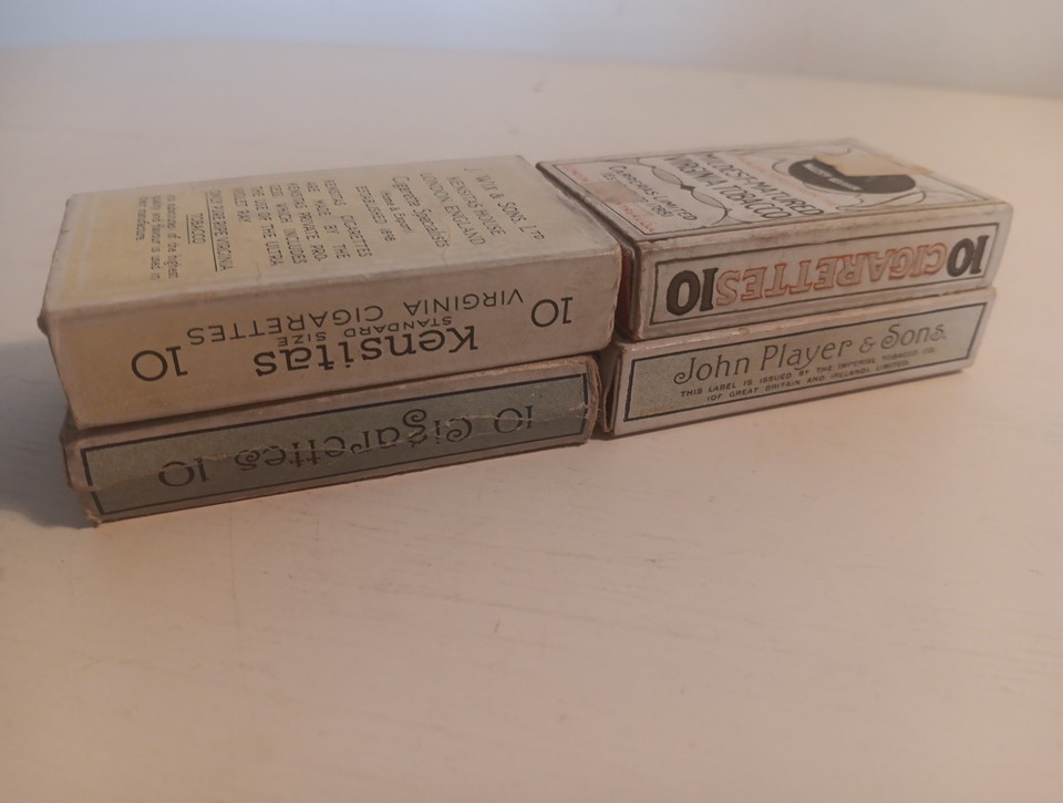 X4 VINTAGE CIGARETTE/TOBACCO PACKET EMPTY PACKET/BOX VIRGINIA BLACK CAT ...