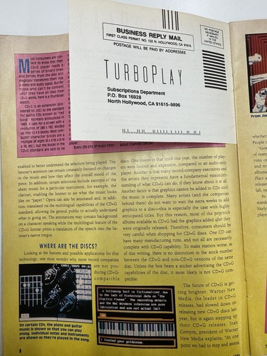 TurboPlay Magazine Turbo Play April May 1991 90s Video Games | eBay