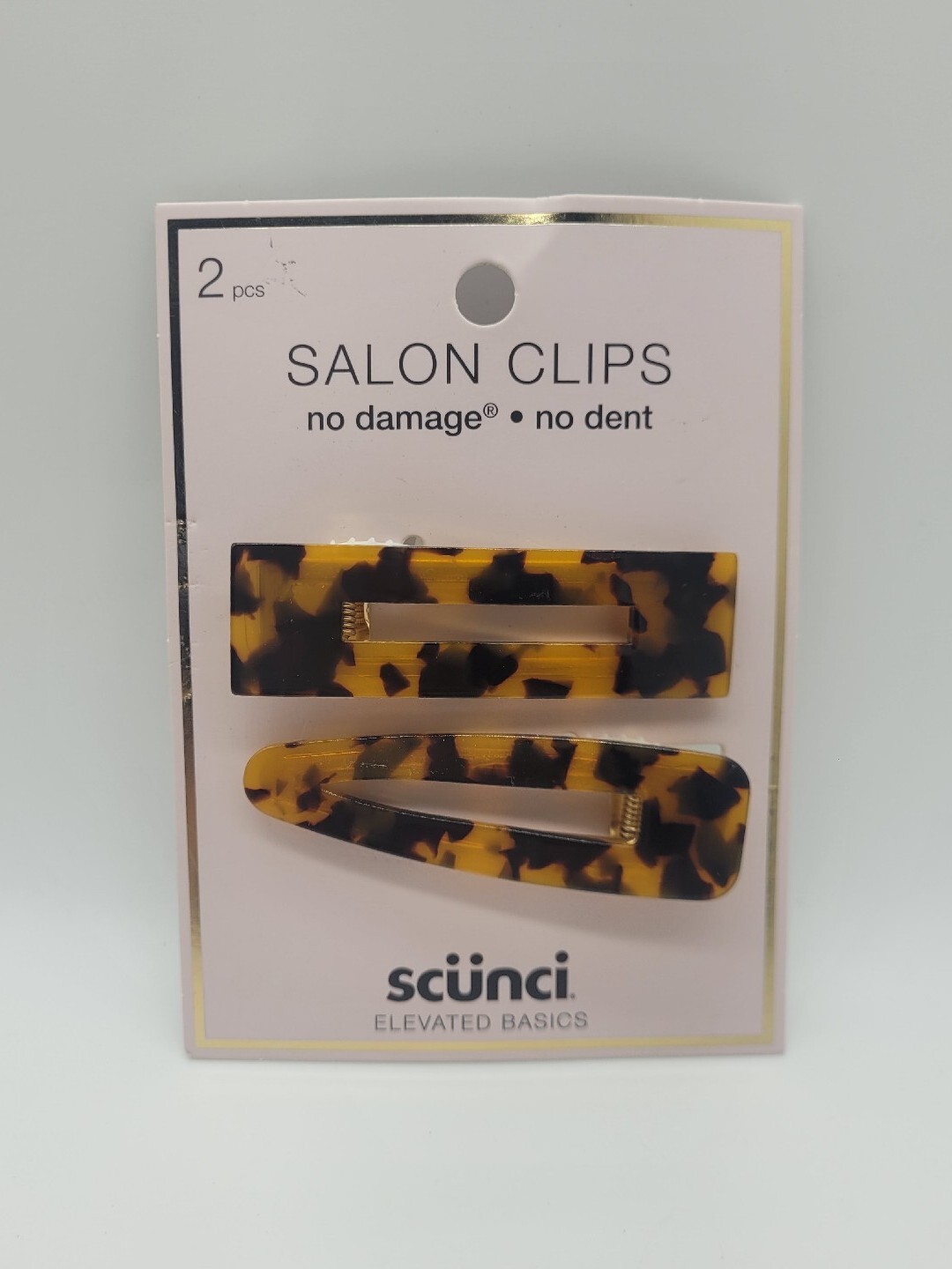 Stylish & Gentle Salon Clips: Cheetah Print, No Damage, No Dent, 2 Ct ...