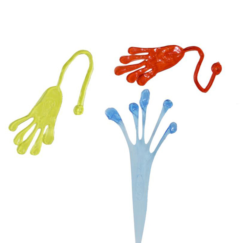 4pcs Elastic Sticky Squeeze Slap Hands Palm Toy Children Kid Party Gift ...