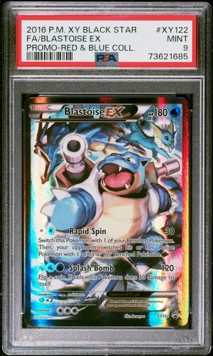 PSA 9 XY Black Star Promo Blastoise EX XY122 Full Art Holo *1685 ...