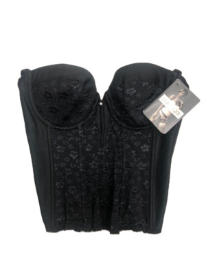 Dominique BLACK Bridal Chopper Lace Torselette, US 32B, UK 32B | eBay