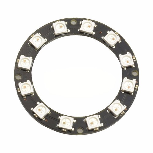 RGB LED Ring 12 Bit WS2812 5050 RGB LED + Integrated Driver Module A2TF ...
