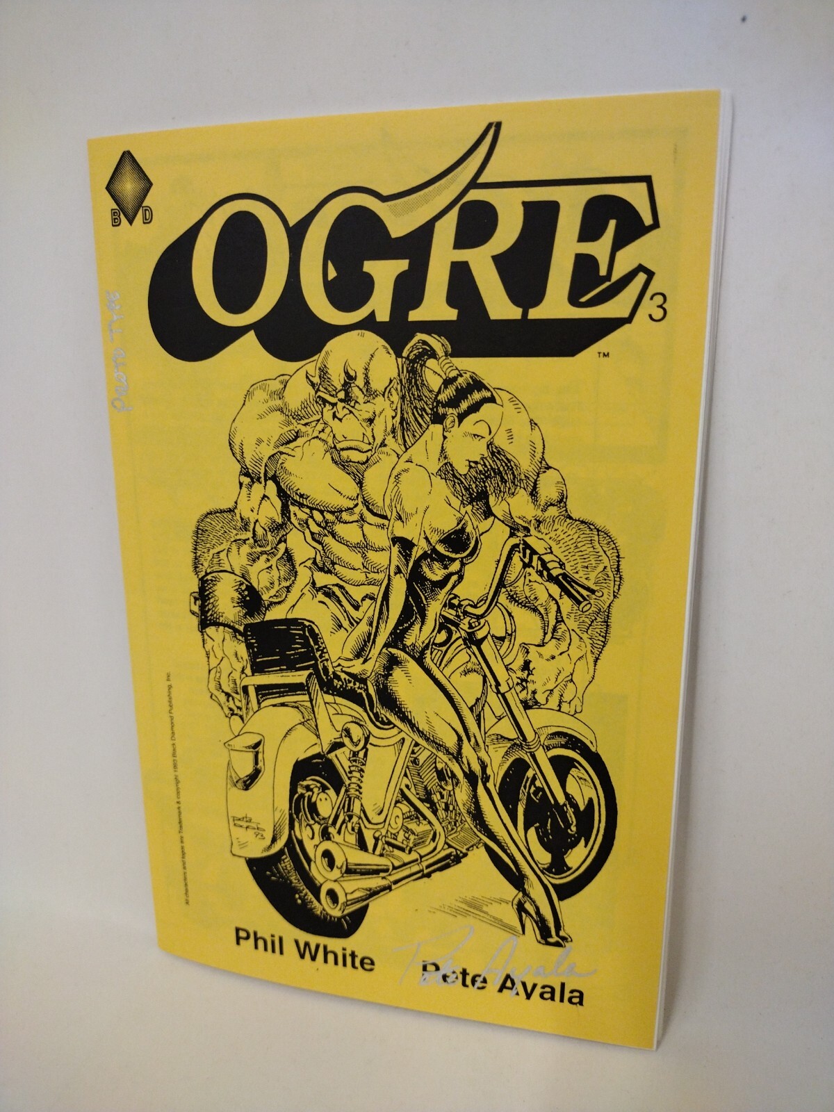 Ogre #3 Yellow Ashcan Signed Pete Ayala Phil White Minooh Kim I Hunt ...