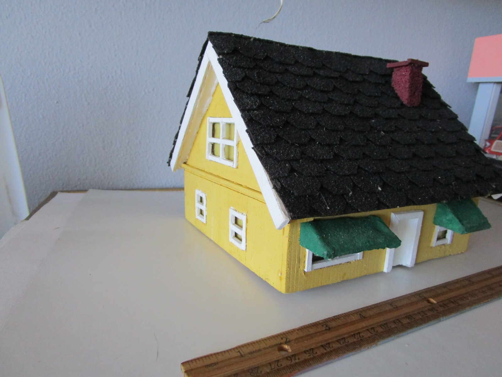 Vintage Scratch Built O 1/48 Scale Village House Building For Train ...