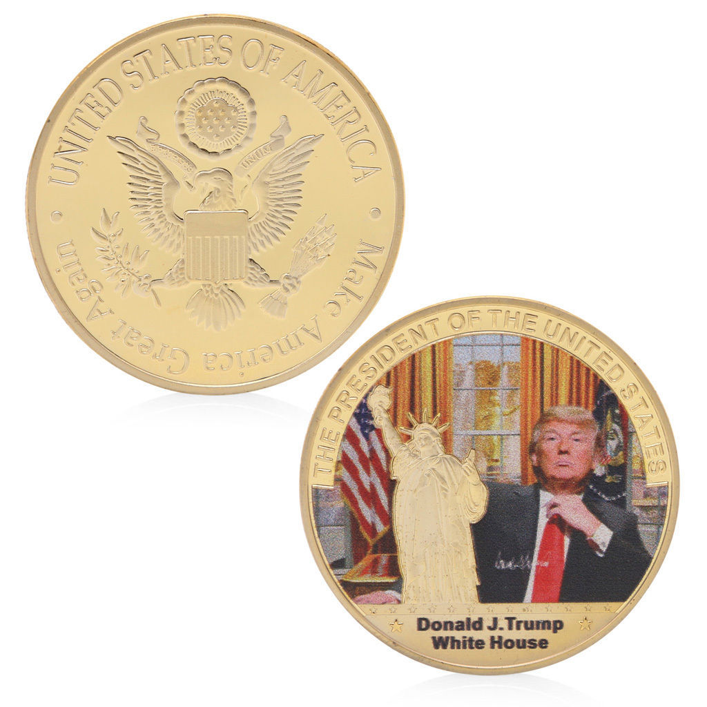 45TH PRESIDENT DONALD J.TRUMP WHITE HOUSE CHALLENGE COIN | eBay