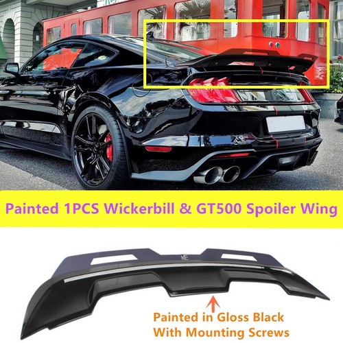2 Pieces For Ford Mustang 15-23 Gurney Flap Wickerbill Wicker Bill ...