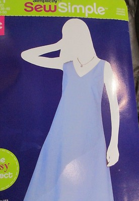 Simplicity Pattern A8121 Misses Dress Easy Sew Simple Sizes 12 - 22 ...