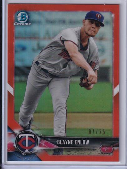 BLAYNE ENLOW 2018 BOWMAN CHROME PROSPECT ORANGE REFRACTOR #D 07/25 | eBay