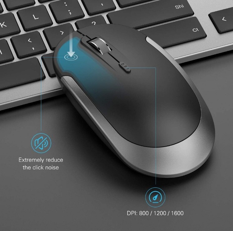 Wireless Keyboard and Mouse Combo - Full Size Slim Thin Wireless ...