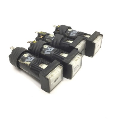 Lot of 4 Alcoswitch 16 SL5 Command Switch 16 Series, Rating: 5A, 250VAC ...