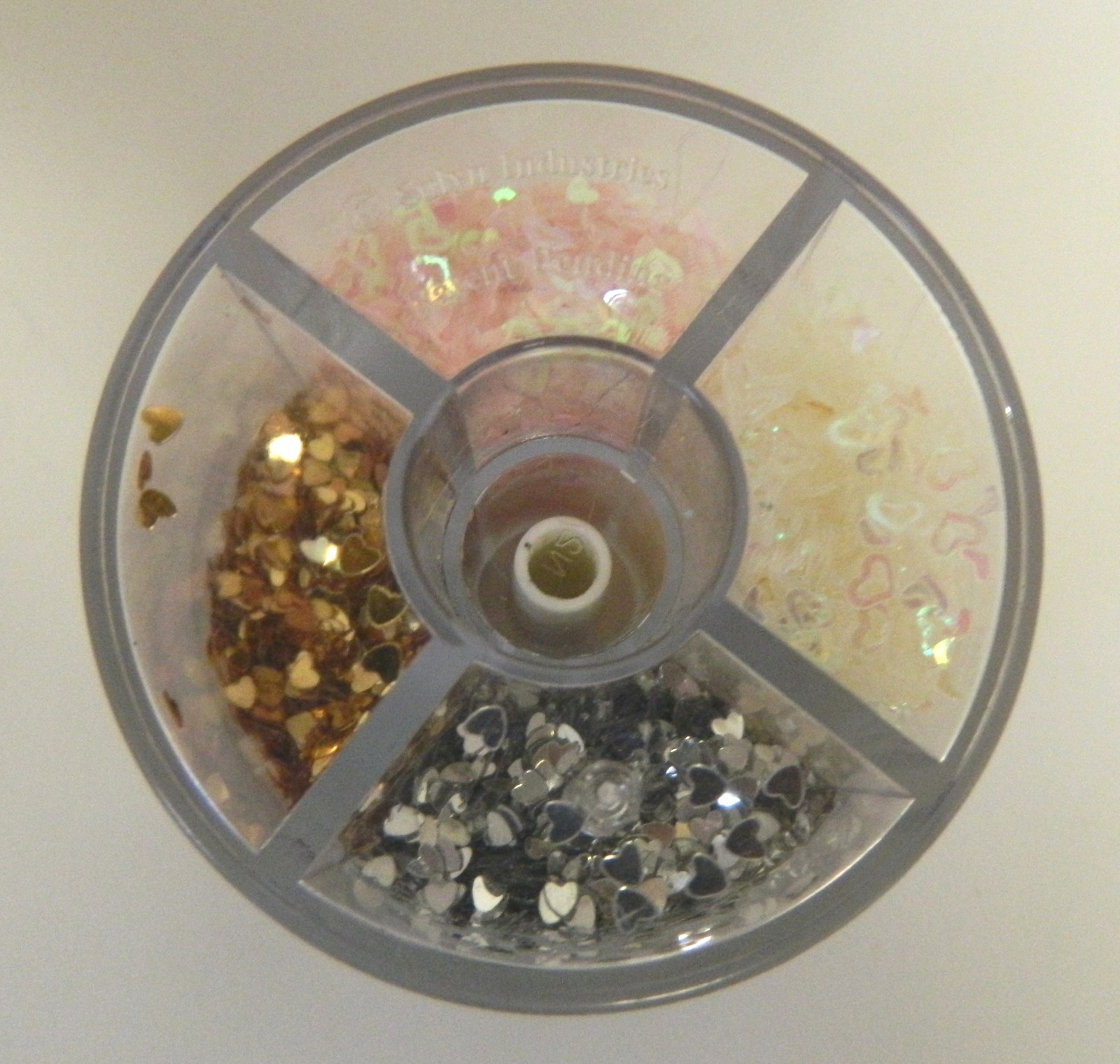 MINI HEART SPANGLES CONFETTI - PINK, IVORY, SILVER + - CRAFTS BRIDAL ...