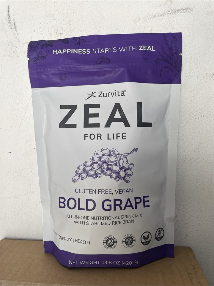 Zurvita Zeal for Life 30-Day Wellness Bag, 420 Grams, Bold Grape Exp:3/ ...