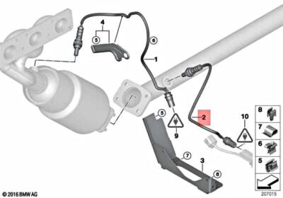 Genuine BMW E60 E60N E61N Lambda Probe Oxygen Sensor 480MM OEM ...
