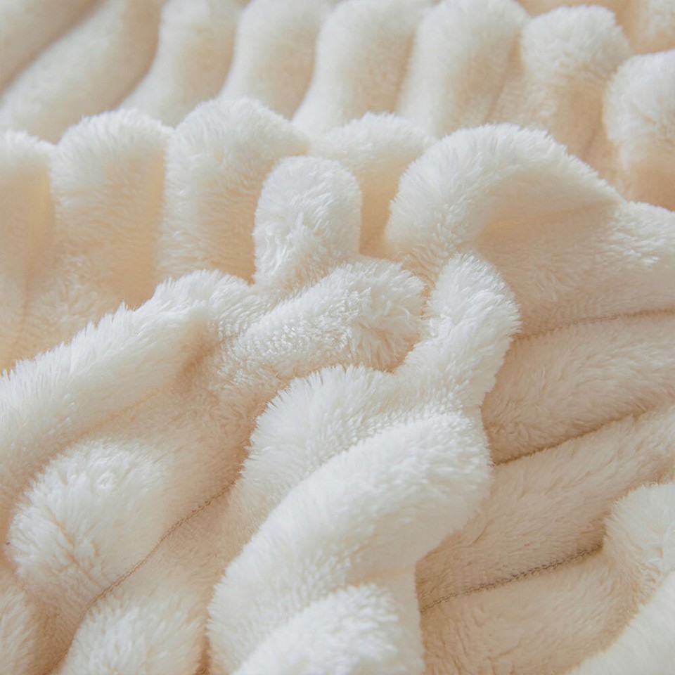 Fluffy Blankets Solid Color Faux Fur Throw Blanket Soft Nap Blankets ...