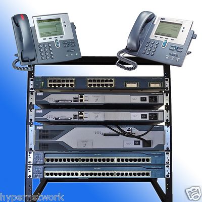 Cisco CCNA CCNP R&S VOICE SECURITY LAB KIT CME 8.6 IOS 15.1 POE RACK ...