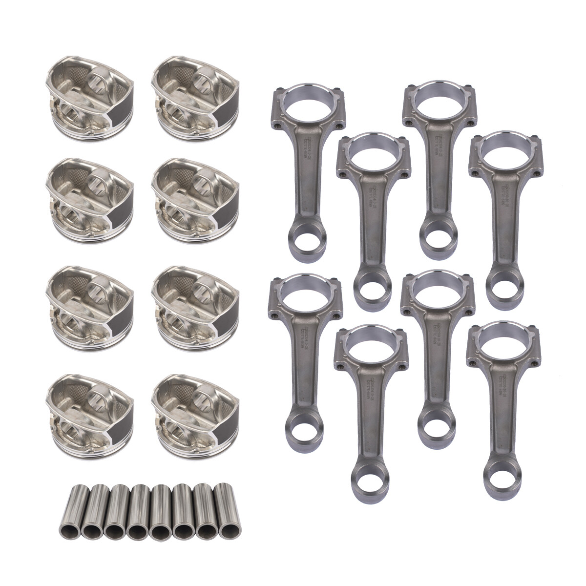 8x Pistons +8x Rods Kit For Chrysler Dodge Charger Jeep Grand Cherokee ...