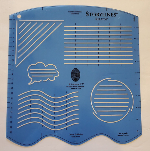 Creative Memories STORYLINES Journalling Scrapbooking TEMPLATE STENCIL ...