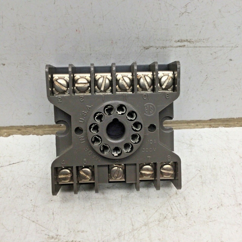 POTTER & BRUMFIELD 27E123 Relay Socket, 11 Pin, 10A 300V | eBay