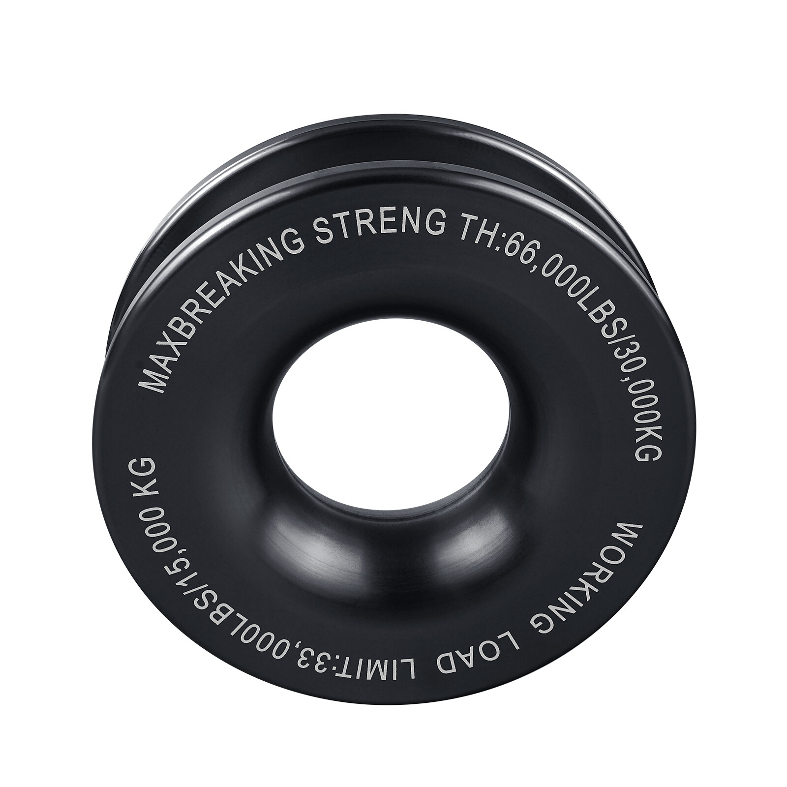 Anodized 2PCS Black Winch Recovery Ring For Ford F-100 F-150 F-250 F ...