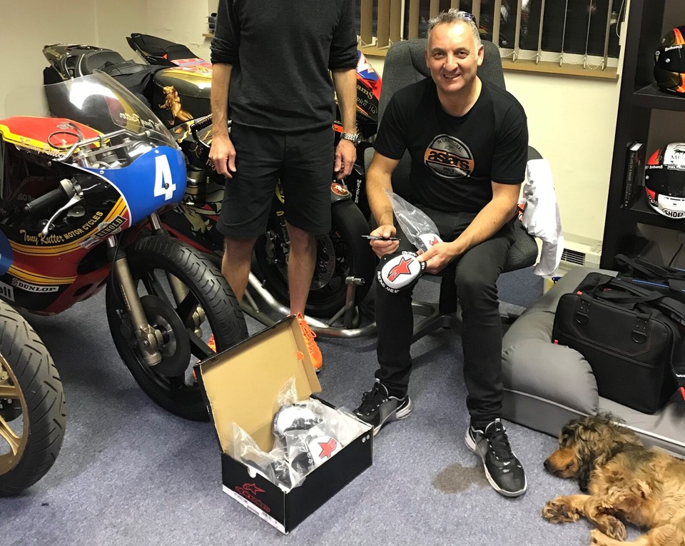 Alpinestars Michael Rutter Knee Slider Signed | eBay UK