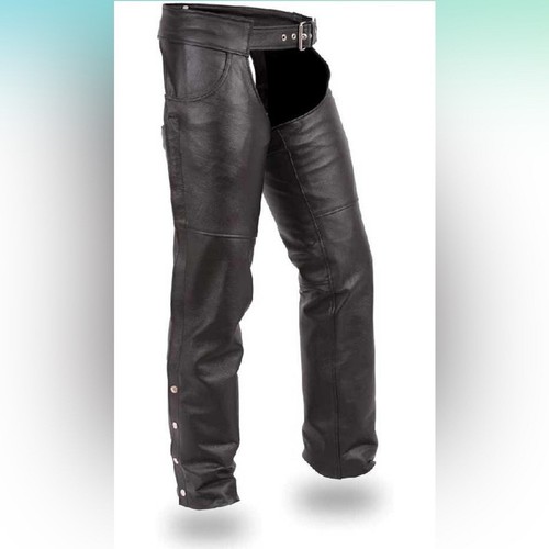First Mfg Co - Rally - Unisex Motorcycle Biker Riding Chaps - Leather ...