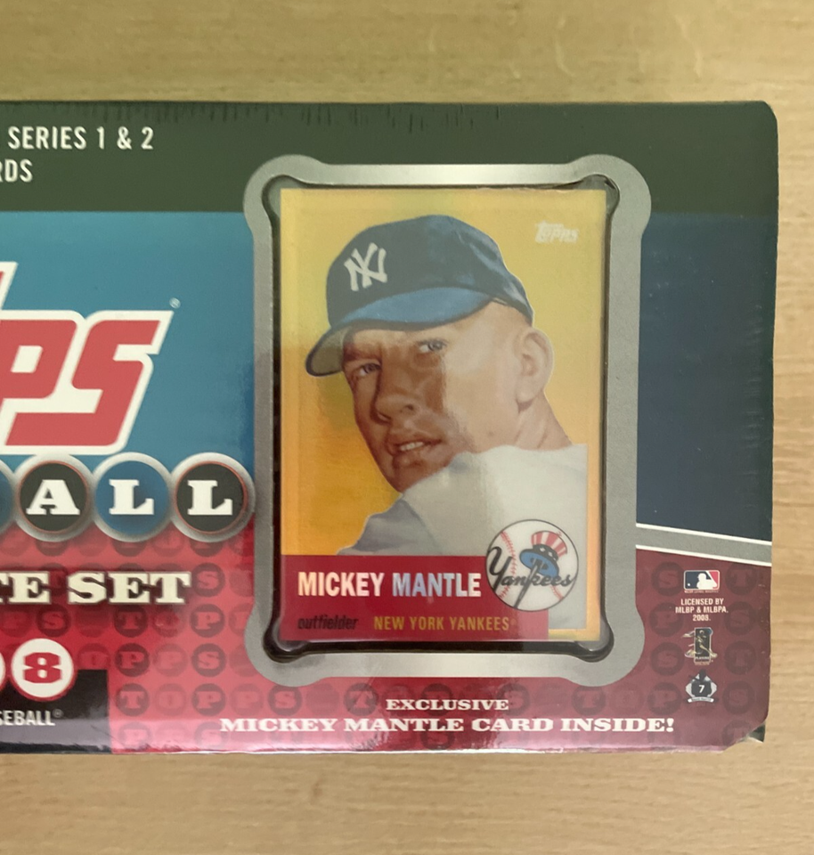 2008 Topps Baseball Sealed Complete Set + Gold Mickey Mantle B2666 | eBay