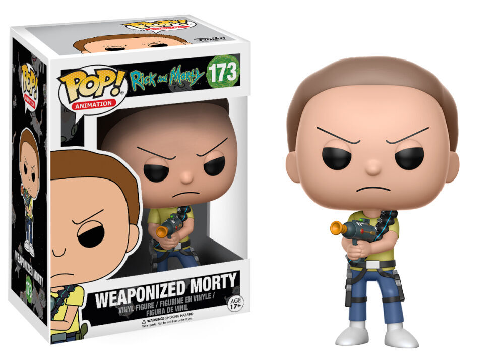 Funko Pop! Vinyl: Rick and Morty - Morty Smith (Weaponized) #173 for ...