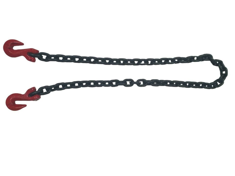 8mm Grade 80 Lashing Chain With Shortening Grab hook Each End - Choose ...
