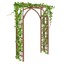 Wooden Garden Arch Trellis Pergola Arbor Over 8FT High Patio Plant ...