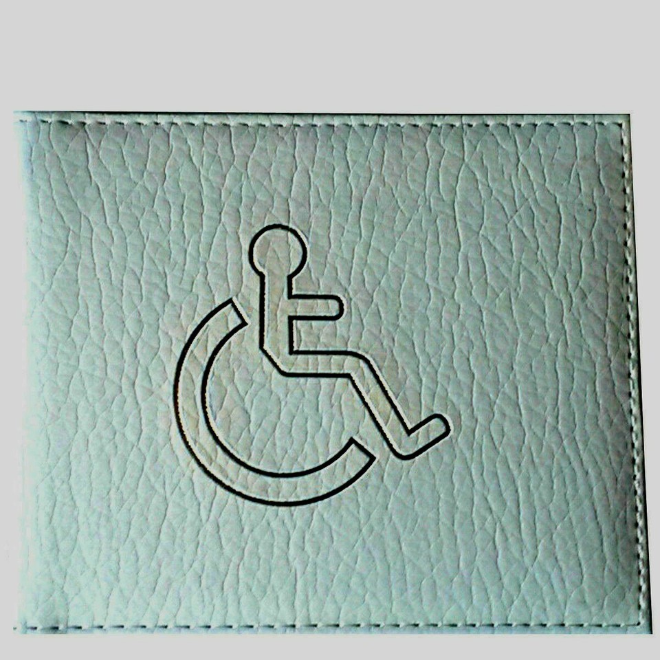Pu Leather Disabled Parking Permit Holder Blue Badge Safe Hologram ...