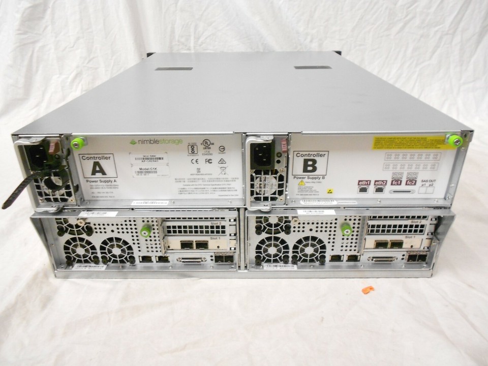 HP Nimble Storage SAN CS1000 21x 1TB SAS 3x 960GB SSD 10Gb Ethernet ...