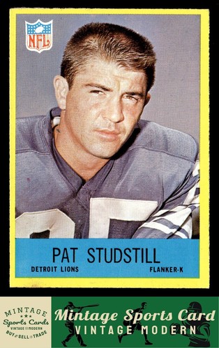 1967 Philadelphia - Pat Studstill - #70 Detroit Lions | eBay