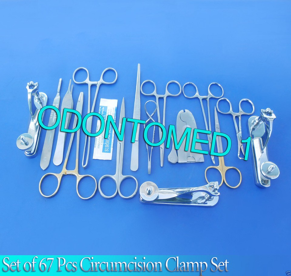 Set of 67 Pcs Circumcision Clamp Set Instruments Surgical Urology ...