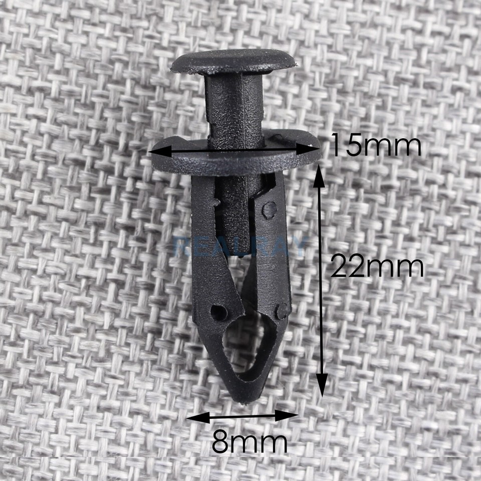 100pcs NEW ATV Retainer Clips Push Pin Splash Guard Body Panel For ...