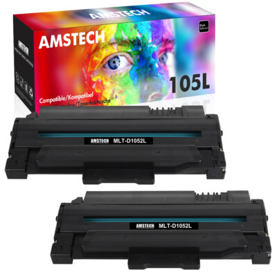 2BK Toner Cartridge Fits For Samsung ML-1910 ML1915 ML2525 ML2525W MLT ...