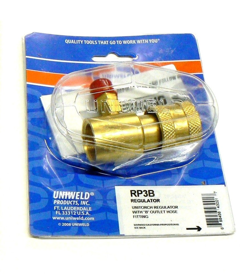 Artorch Uniweld Regulator Preset Disposable Tank RP3B Propane -Mapp ...