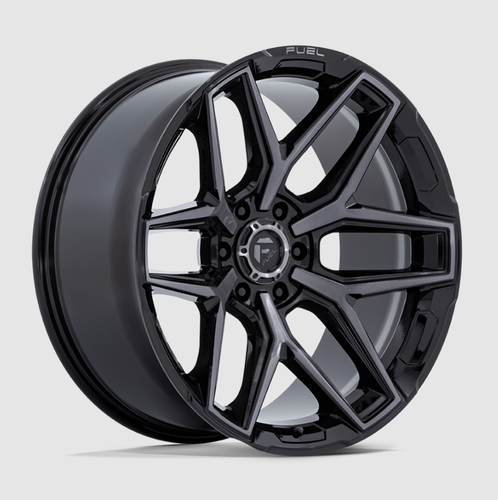 4 Fuel FC854 Flux 20" Gloss Black 20x9 6x135 Wheels Rims +1mm Ford F150 ...