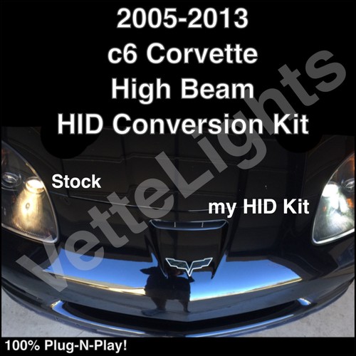 2005-2013 c6 Corvette 55w High Beam HID Conversion Kit (SUPER BRIGHT ...