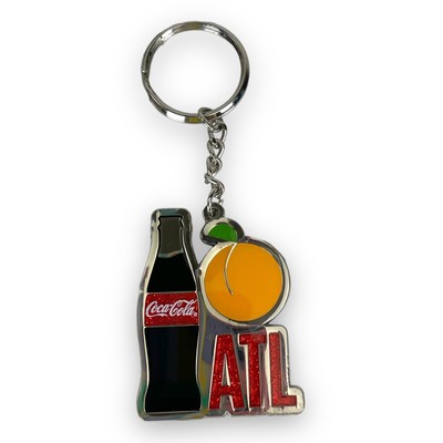 Coca-Cola Company Peach Atlanta Georgia Promo Soda Keychains Key Ring ...